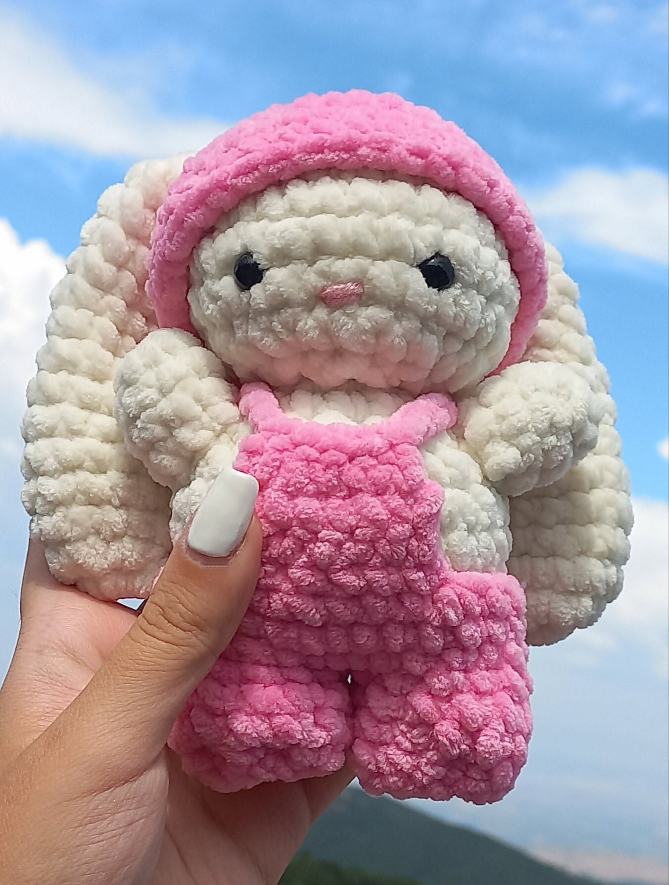 Crochet Bunny Plushie Amigurumi Animal - Etsy