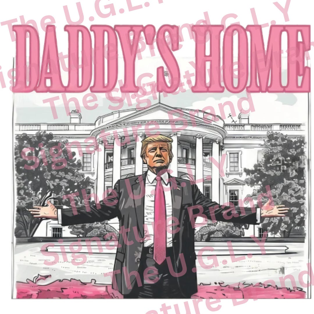 Daddy's Home Patriotic Trump Supporter, Retro Donald Trump Illustration ...