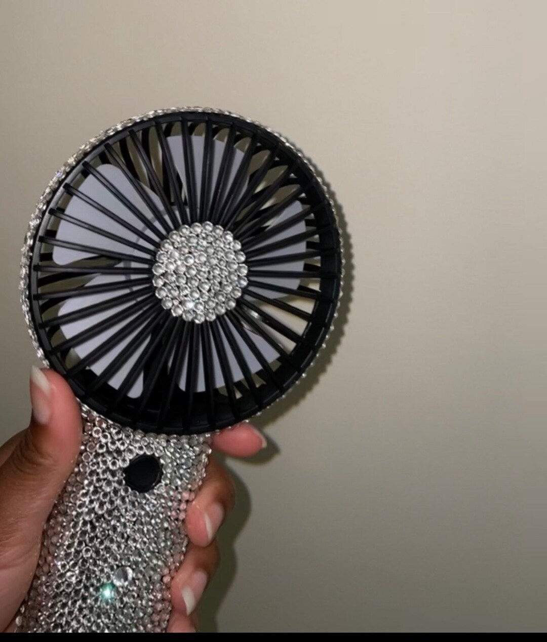 Bling Rhinestone Handheld Fan - Etsy
