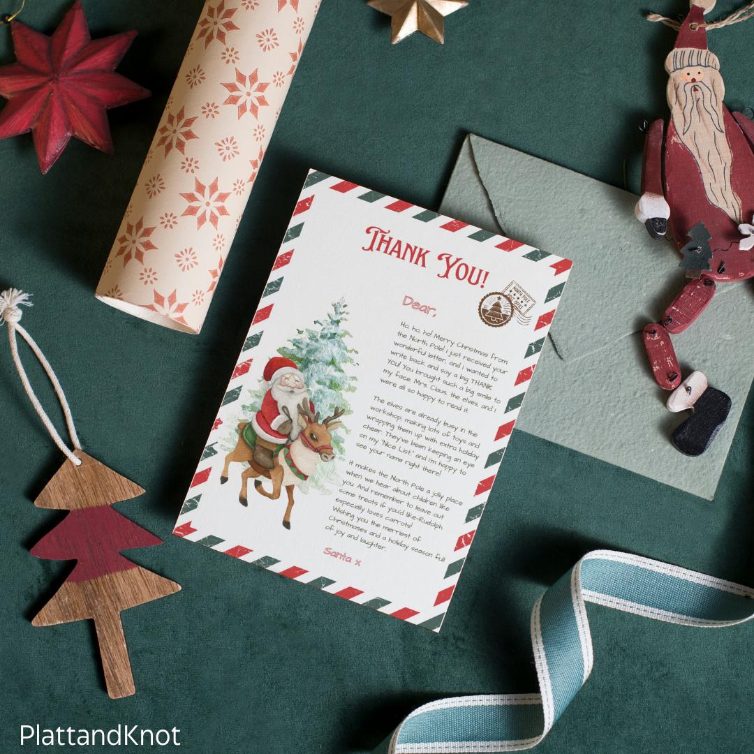 Printable Letter to Santa & Reply Bundle Dear Santa Wish List for Kids ...