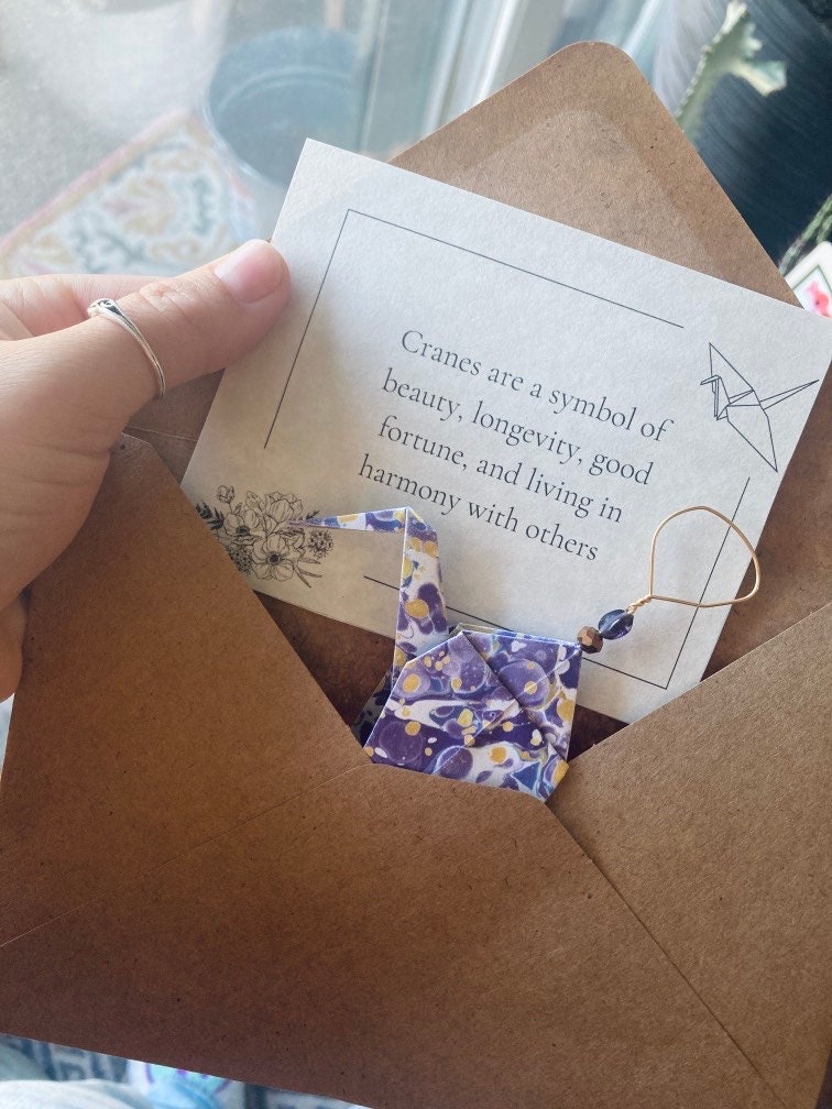 Handmade Origami Paper Crane - Etsy
