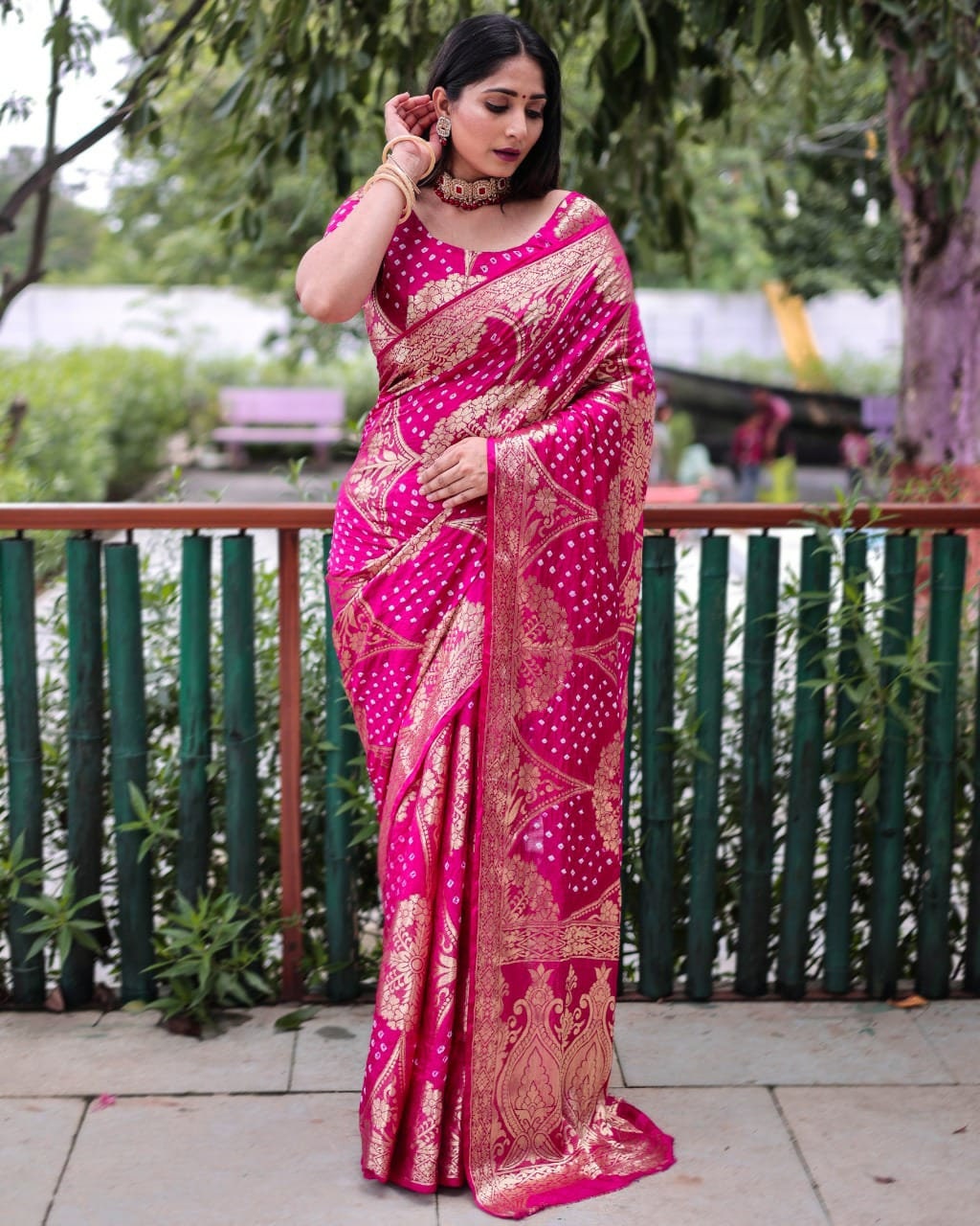 Traditional Gharchola Bandhani Saree/bandhani Saree/pure Gajji Silk ...