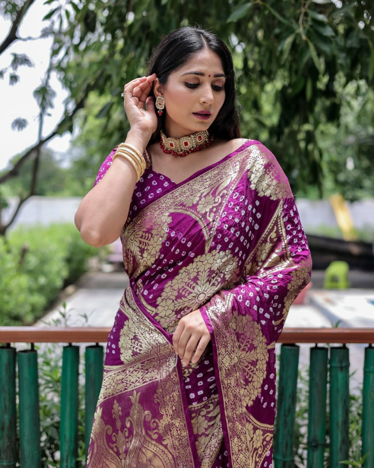 Traditional Gharchola Bandhani Saree/bandhani Saree/pure Gajji Silk ...