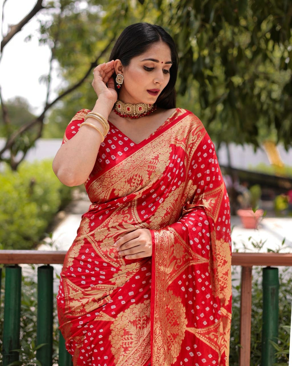 Traditional Gharchola Bandhani Saree/bandhani Saree/pure Gajji Silk ...