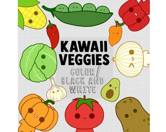 Kawaii Easter Clipart PNG/SVG 300 Dpi | Etsy