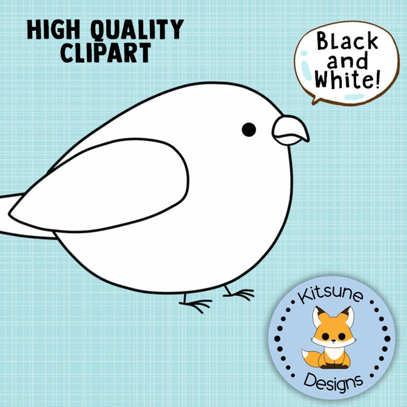 Chibi Bird Clipart - PNG/SVG - 300 Dpi - Etsy