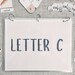 Letter C Unit Study Letter Reorganization, Writing and Counting ...