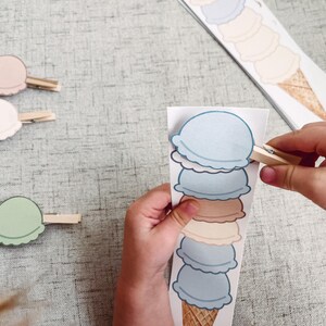 Complete the Ice Cream Pattern Activity Preschool Pre-math Skills ...