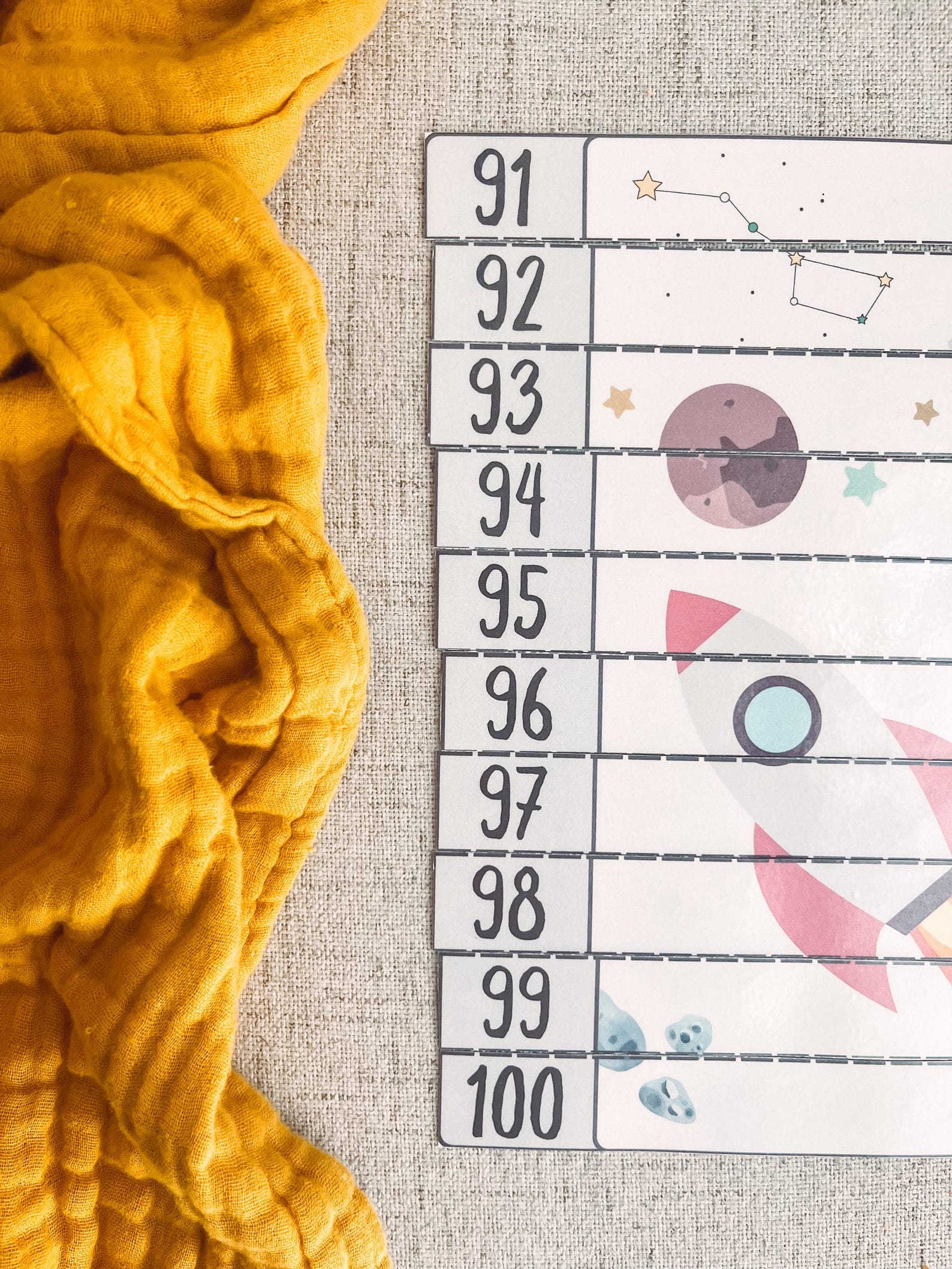 Counting Puzzles 1-100: Vertical Number Learning (printable) - Etsy