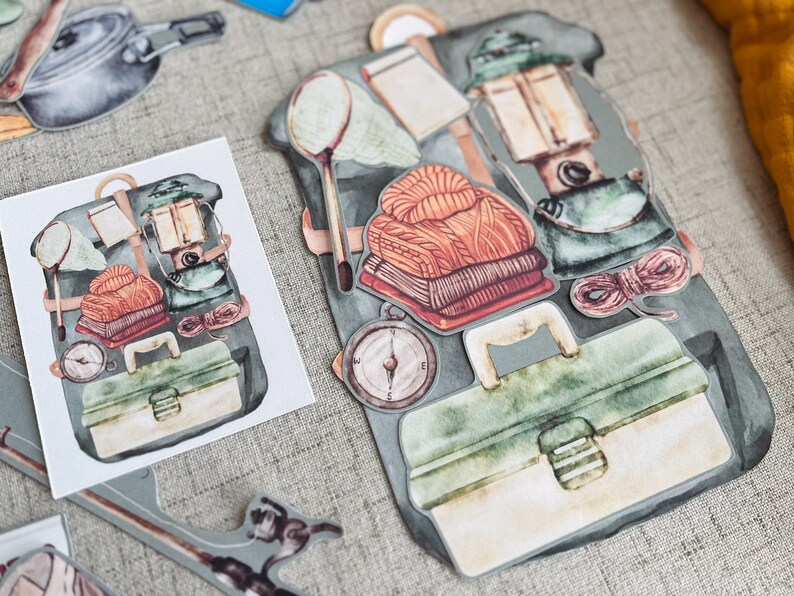 Camping Checklist Game Play and Learn Preschool Puzzle Critical ...