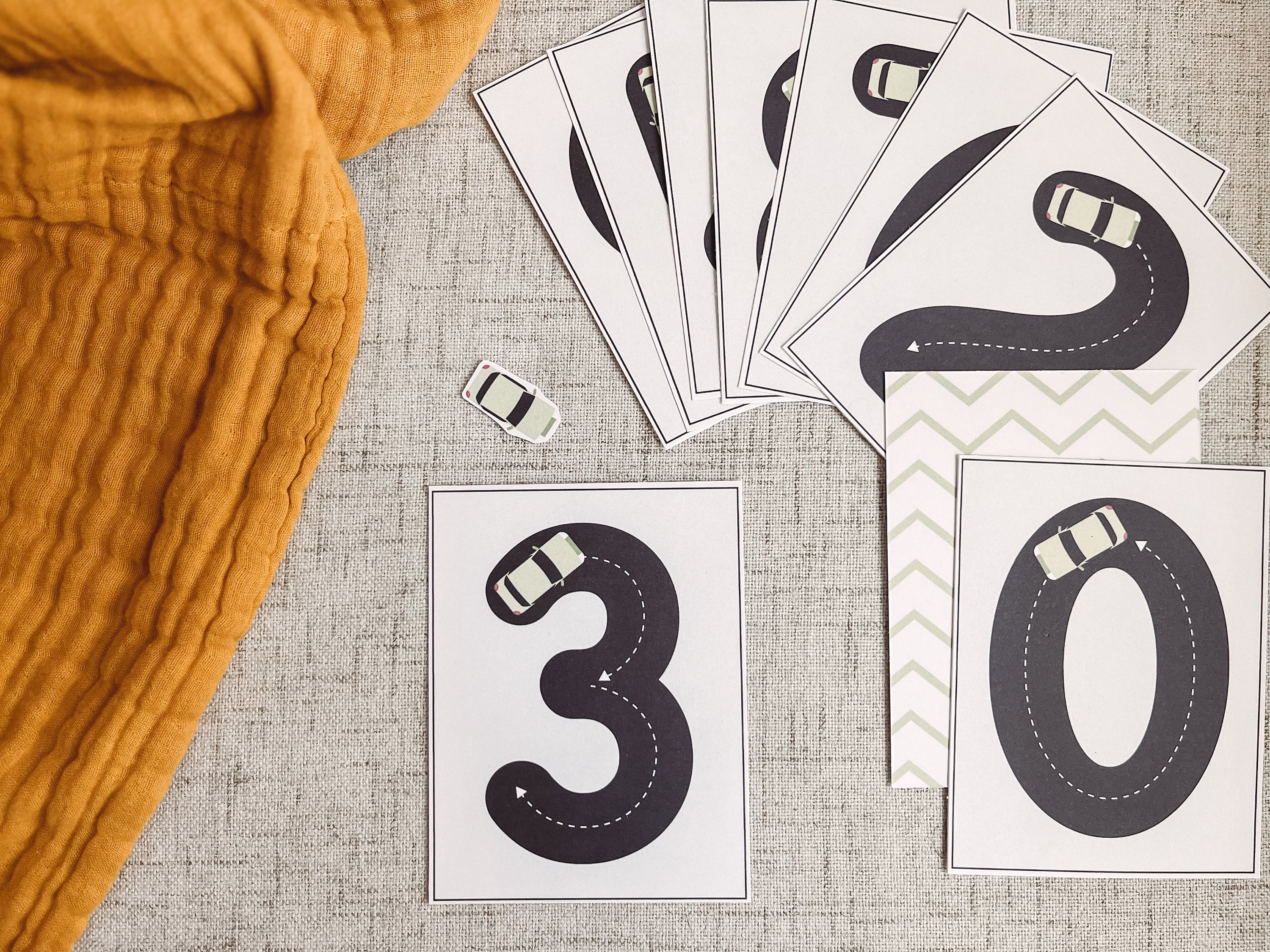 Number Racing Flashcards - Tracing Activity - Play and Learn ...