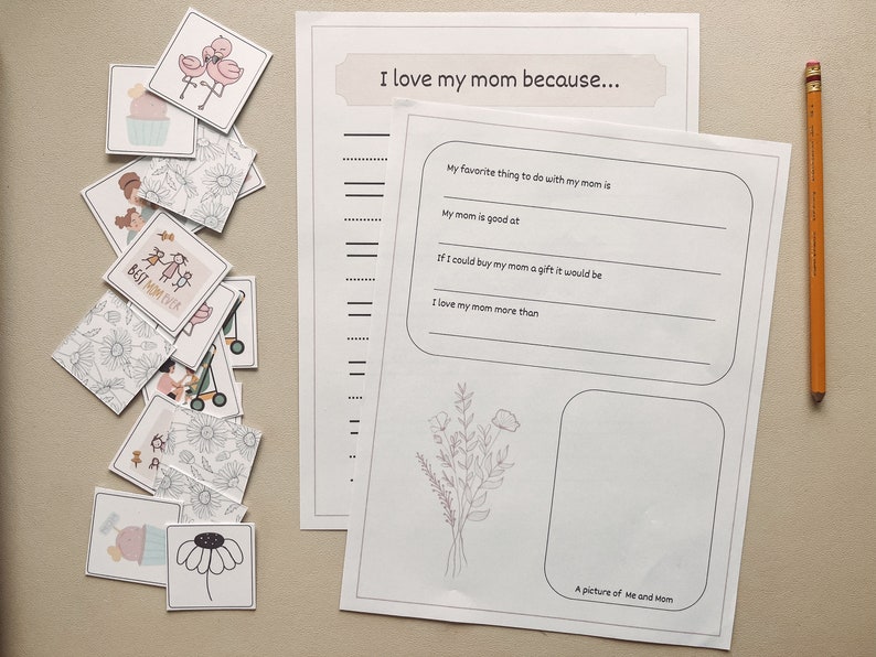 Mother's Day Bundle Printable - Kids Craft Activity - Gift for Mom From ...