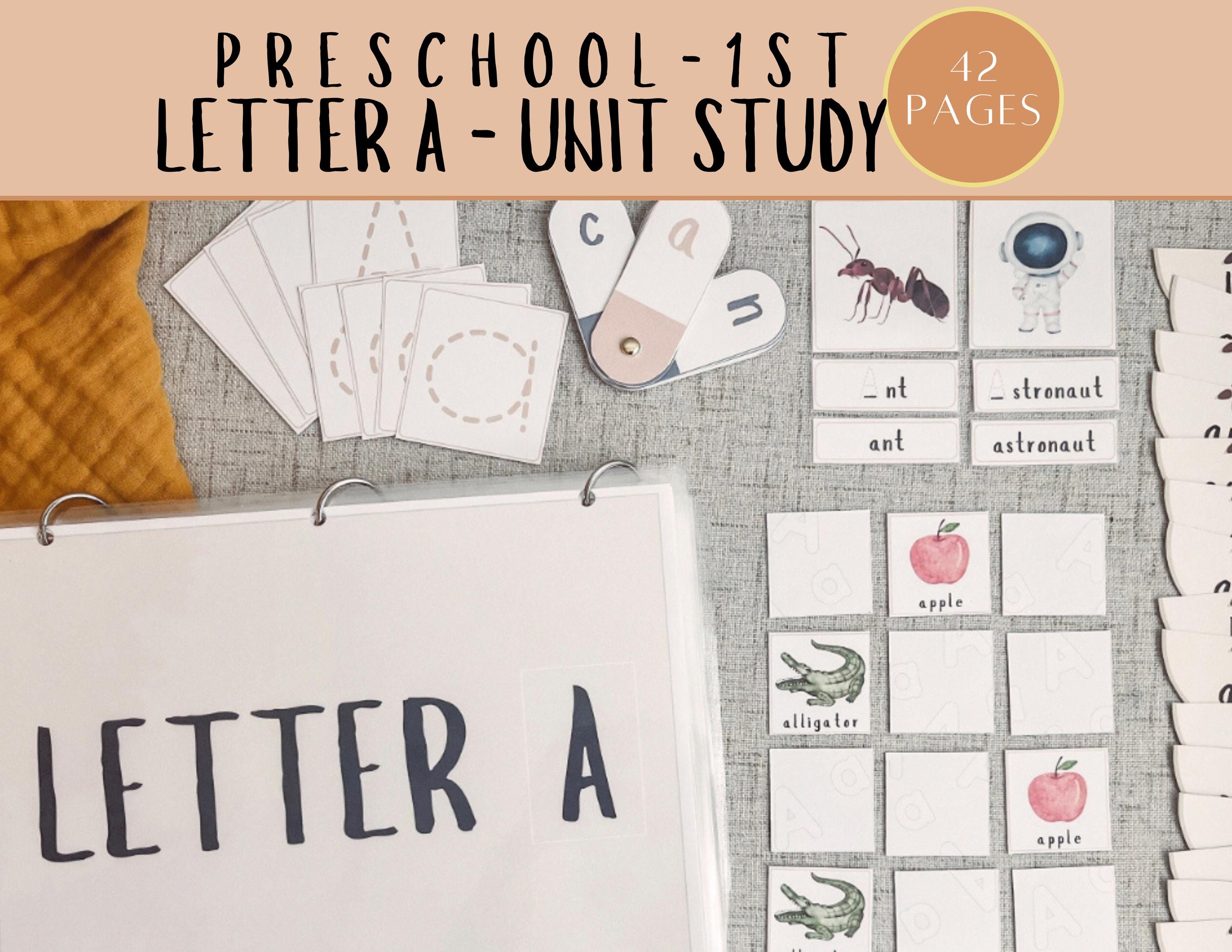 Letter A Unit Study - Letter Reorganization, Writing and Counting ...