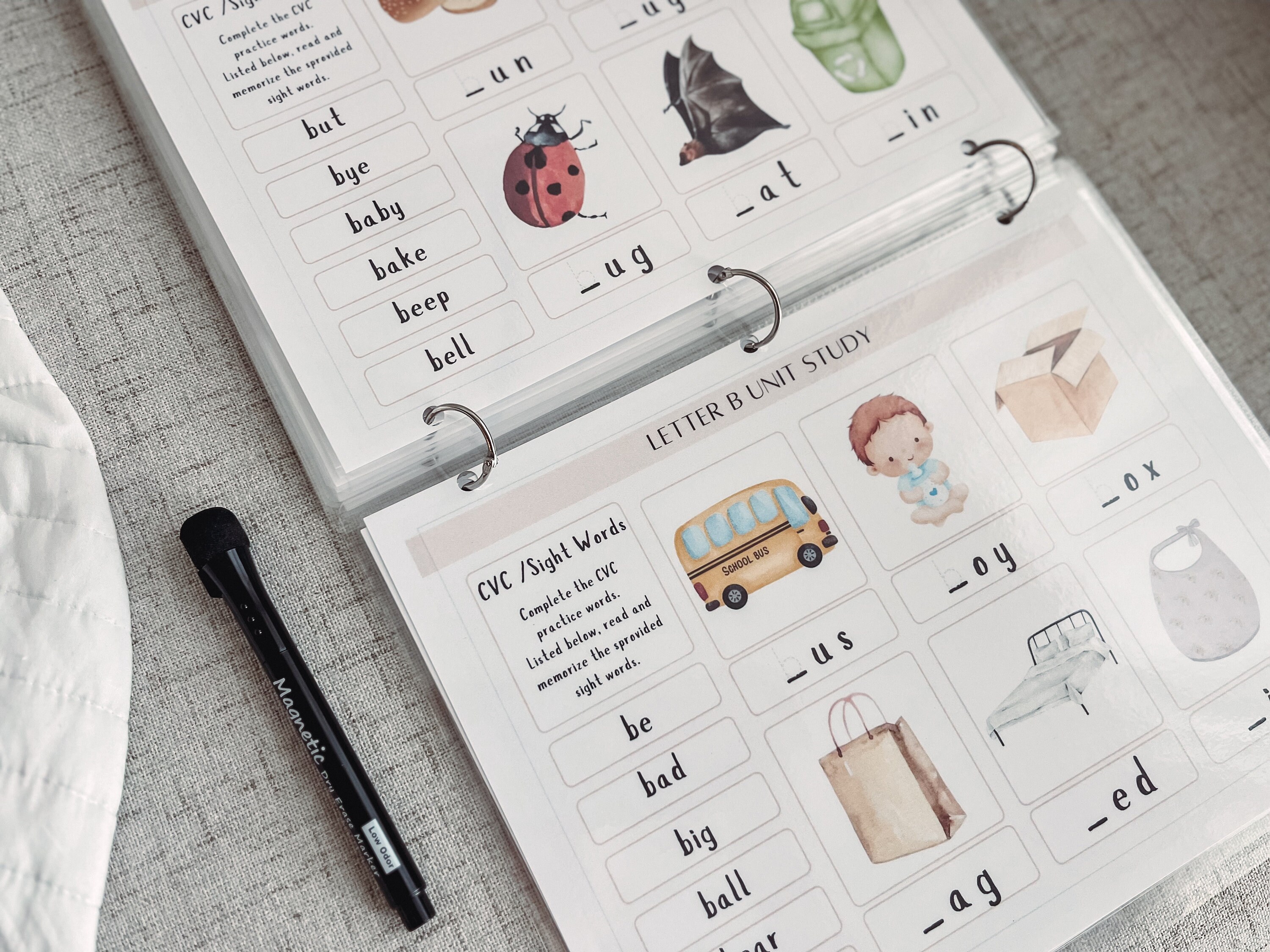 Letter B Unit Study - Letter Reorganization, Writing and Counting ...