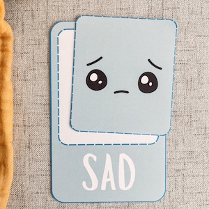 Emotion Flashcards - Interactive Play and Learn - Toddler and Preschool ...