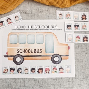 Load the Bus Activity - Preschool Pattern Practice - Wheels on the Bus ...