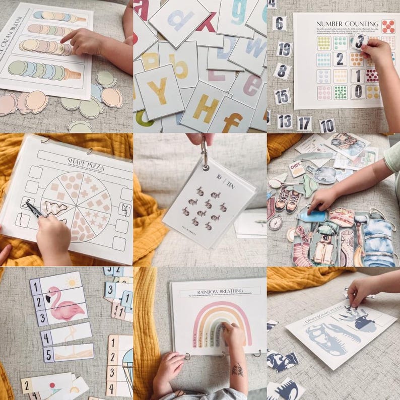 Preschool Activity Bundle - Printable Membership - Workbooks ...