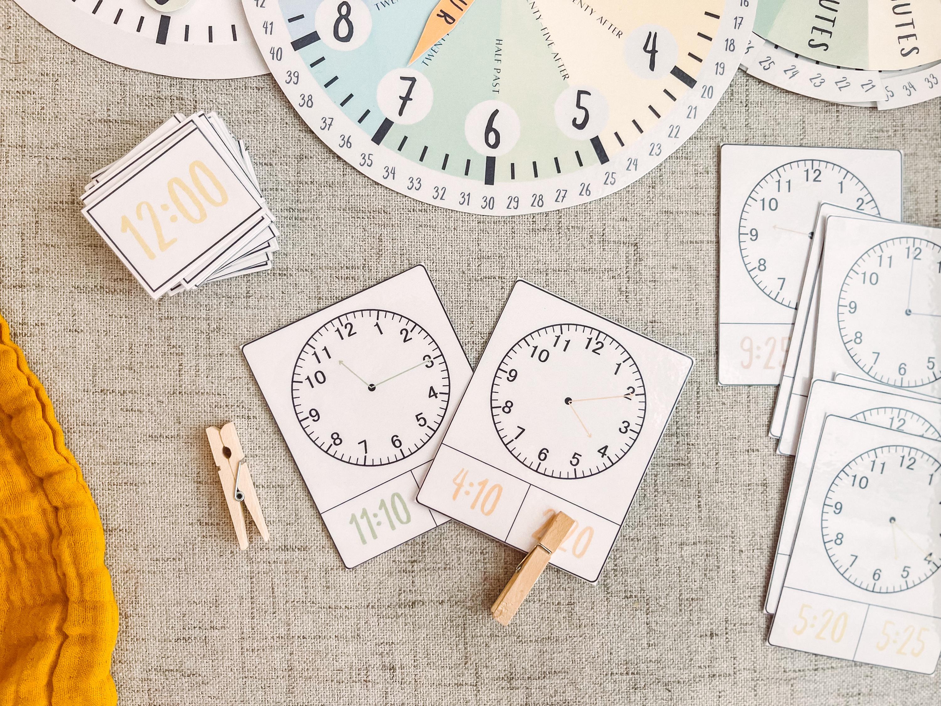 Learning Time Clock Activity: Printable Homeschool Resource (PDF) - Etsy