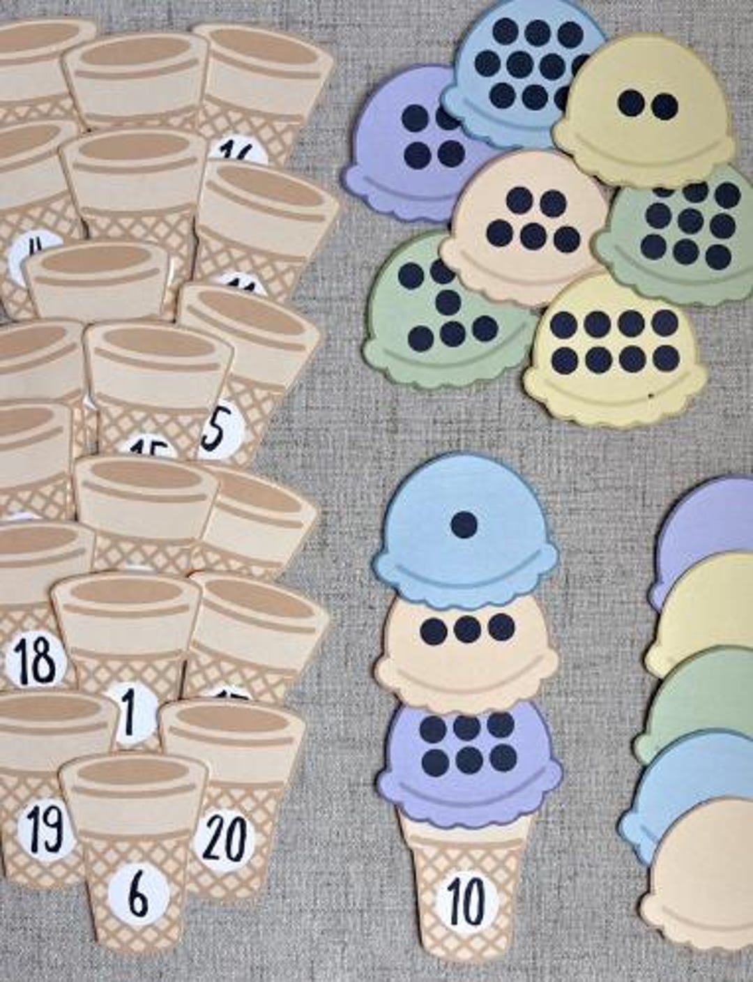 Counting Scoops: Ice Cream Math for Preschool and Kindergarten ...