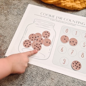 Cookie Jar Counting - Addition and Subtraction - Busy Binder Insert ...