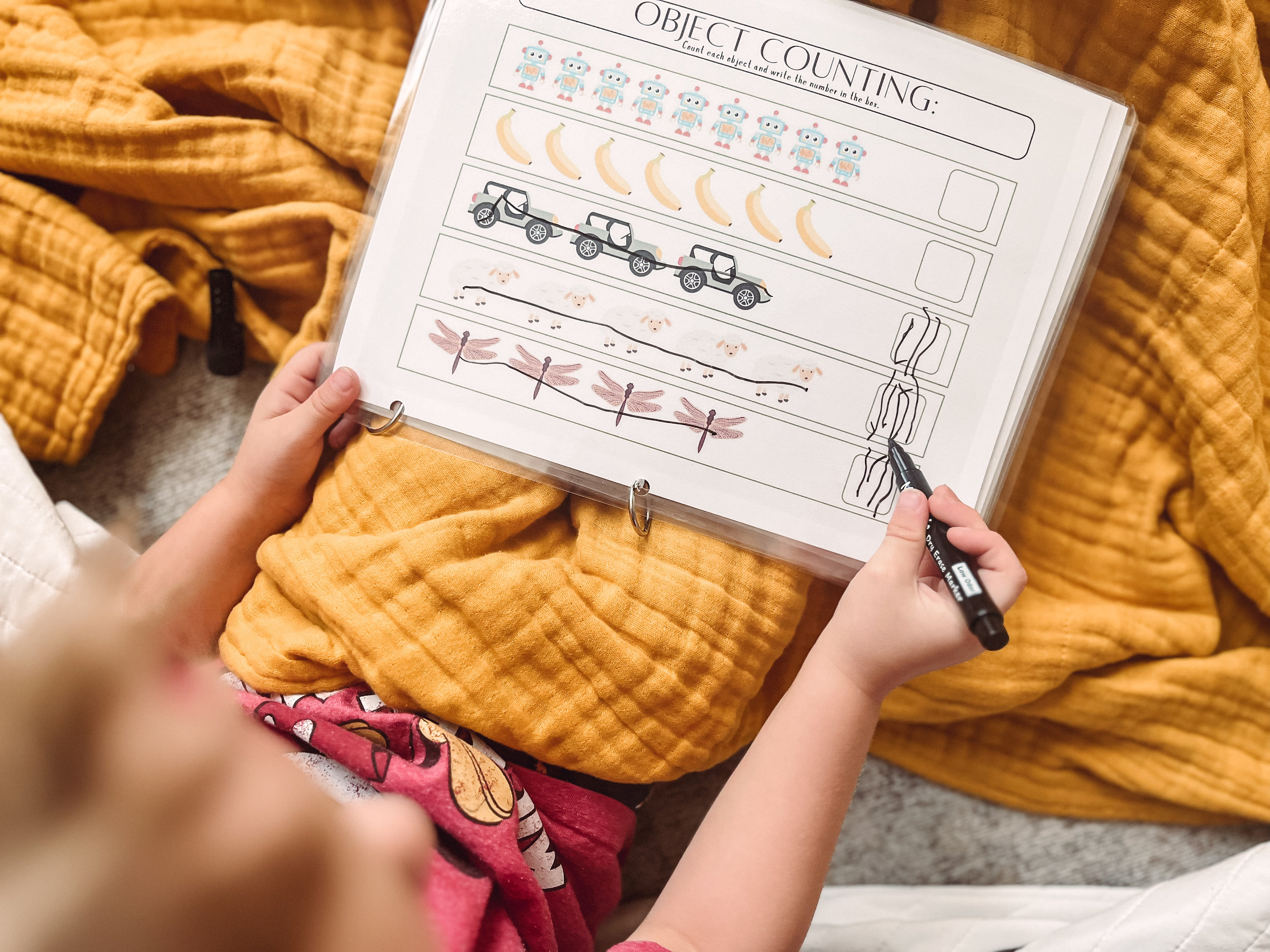 Number Workbook Counting Activity Book Preschool Homeschool Learning ...