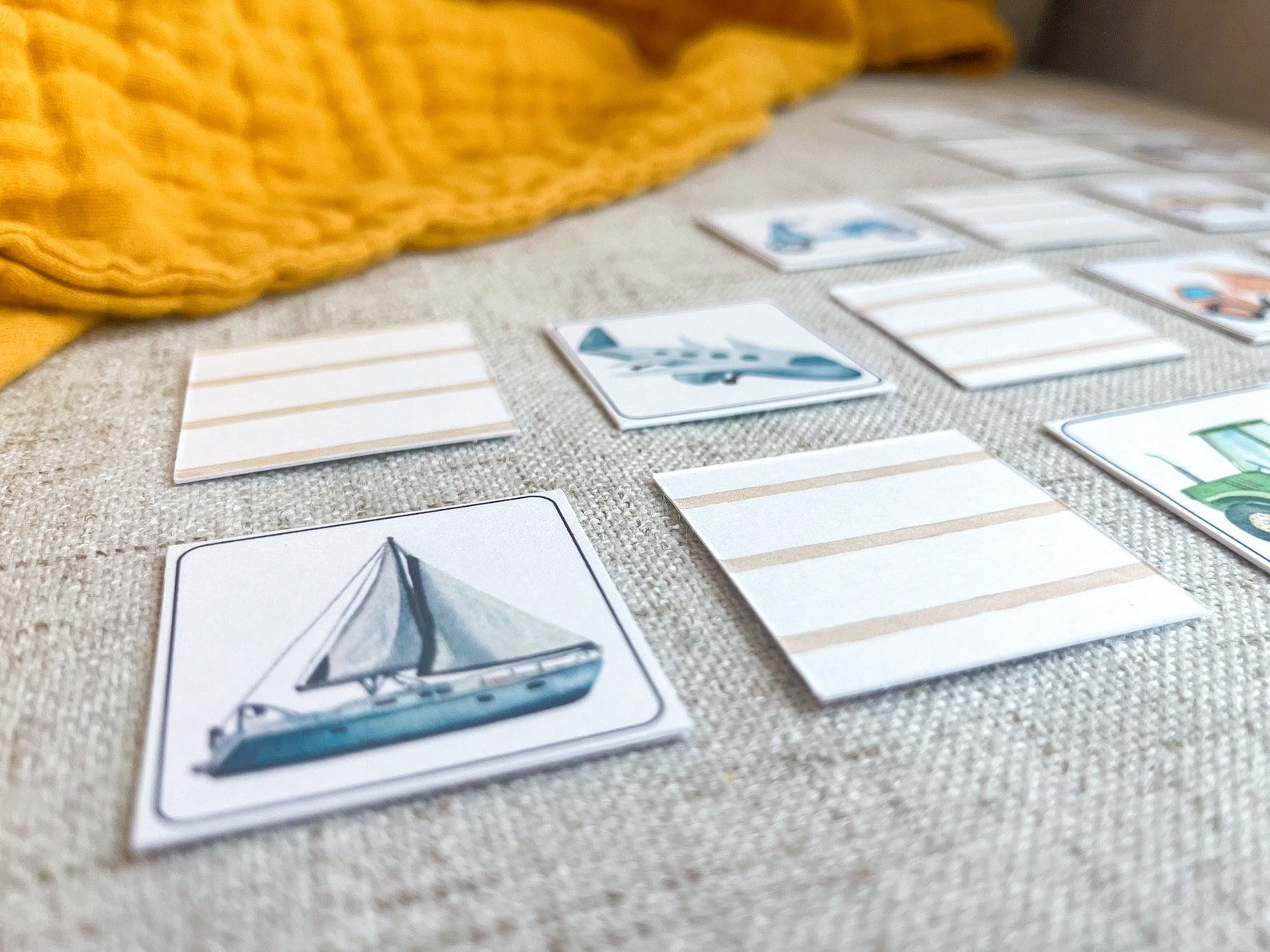 Memory Cards, Set of 4 Montessori Materials Printable Toddler Pattern ...