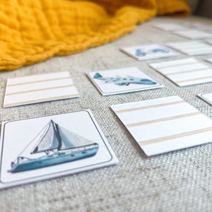 Memory Cards, Set of 4 - Montessori Materials Printable - Toddler ...