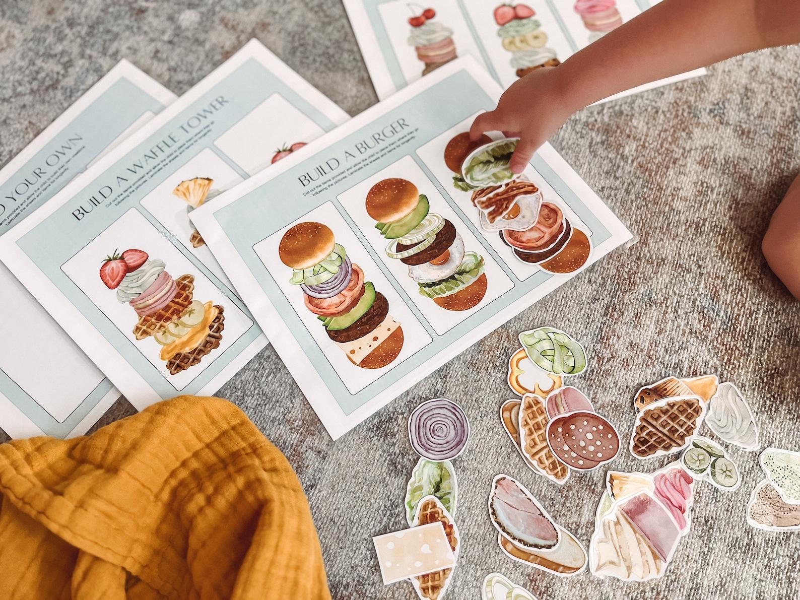 Build a Meal Activity - Busy Binder Insert - Toddler Learning Game ...