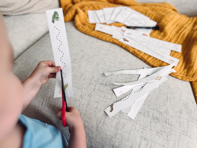 Scissor Skills Tracing Cards: Preschool Learning (digital Download) - Etsy