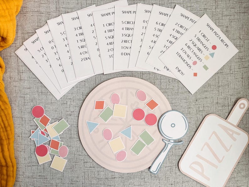 Shape Pizza Activity - Toddlers Printable Lesson - Preschool Curriculum ...