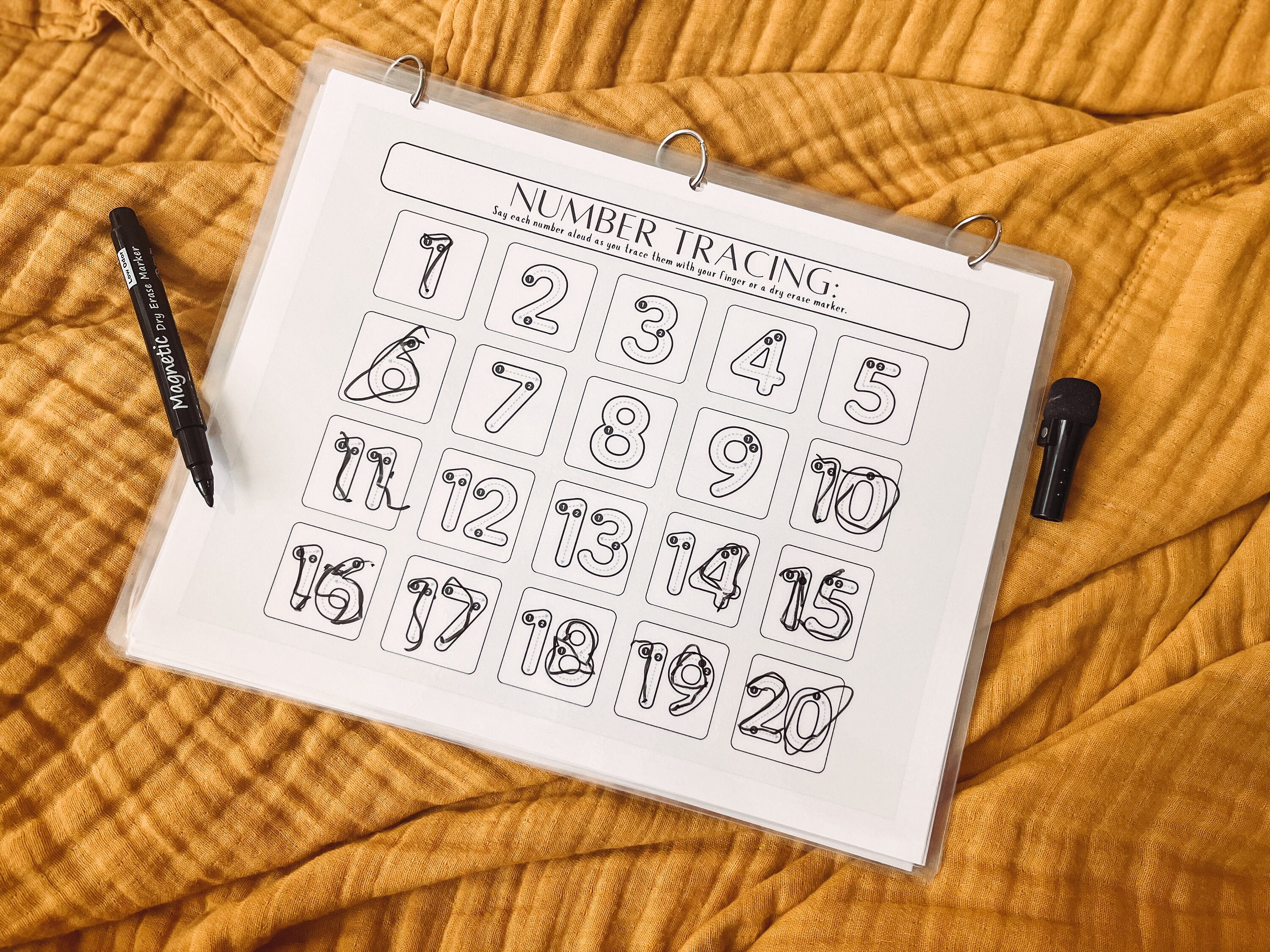 Number Workbook Counting Activity Book Preschool Homeschool Learning ...