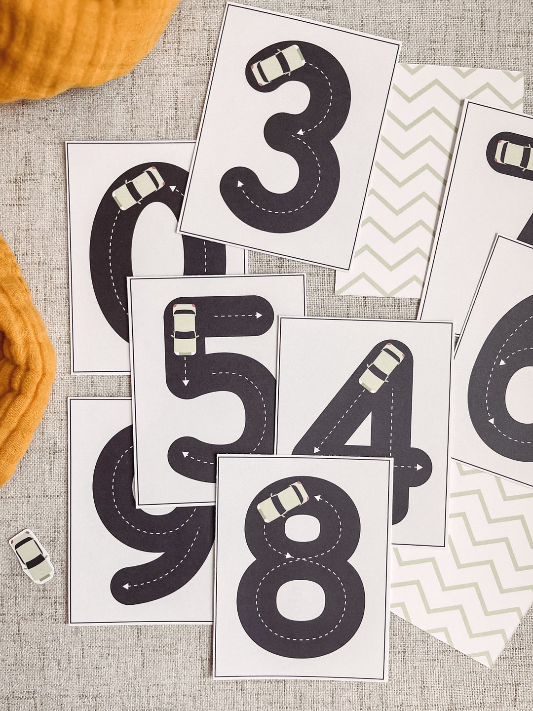 Number Racing Flashcards - Tracing Activity - Play and Learn ...