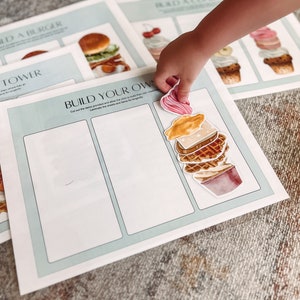 Build a Meal Activity - Busy Binder Insert - Toddler Learning Game ...
