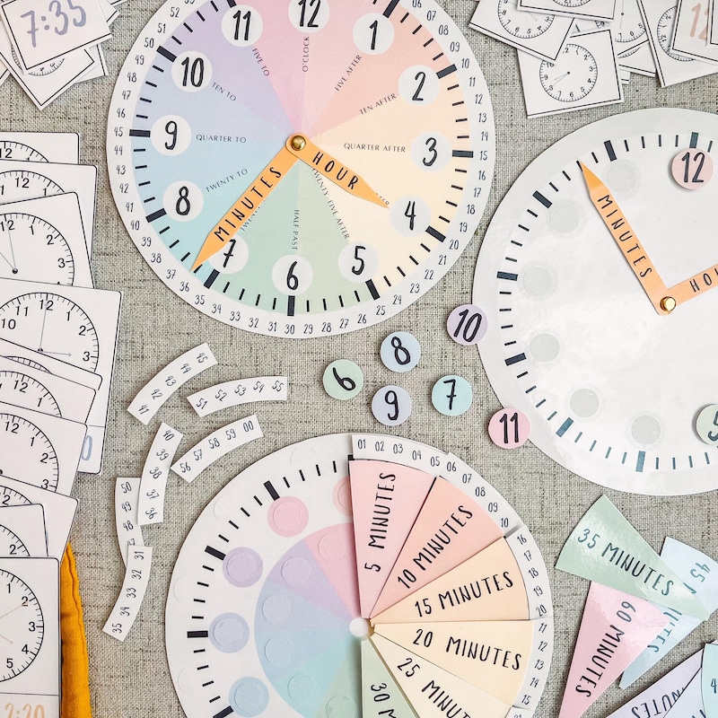 Clock Toy Learning - Etsy