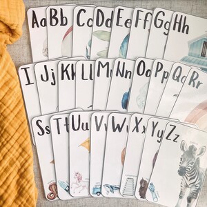 Jumbo Alphabet Double-sided Flashcards - Writing Practice Cards - ABC ...