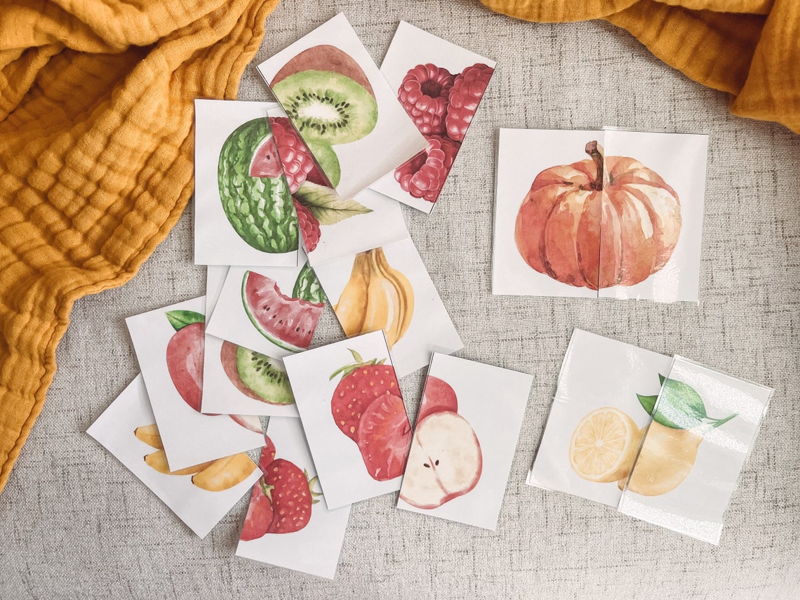 Matching Cards - Healthy Food 40 Count - Preschool Learning - Toddler ...