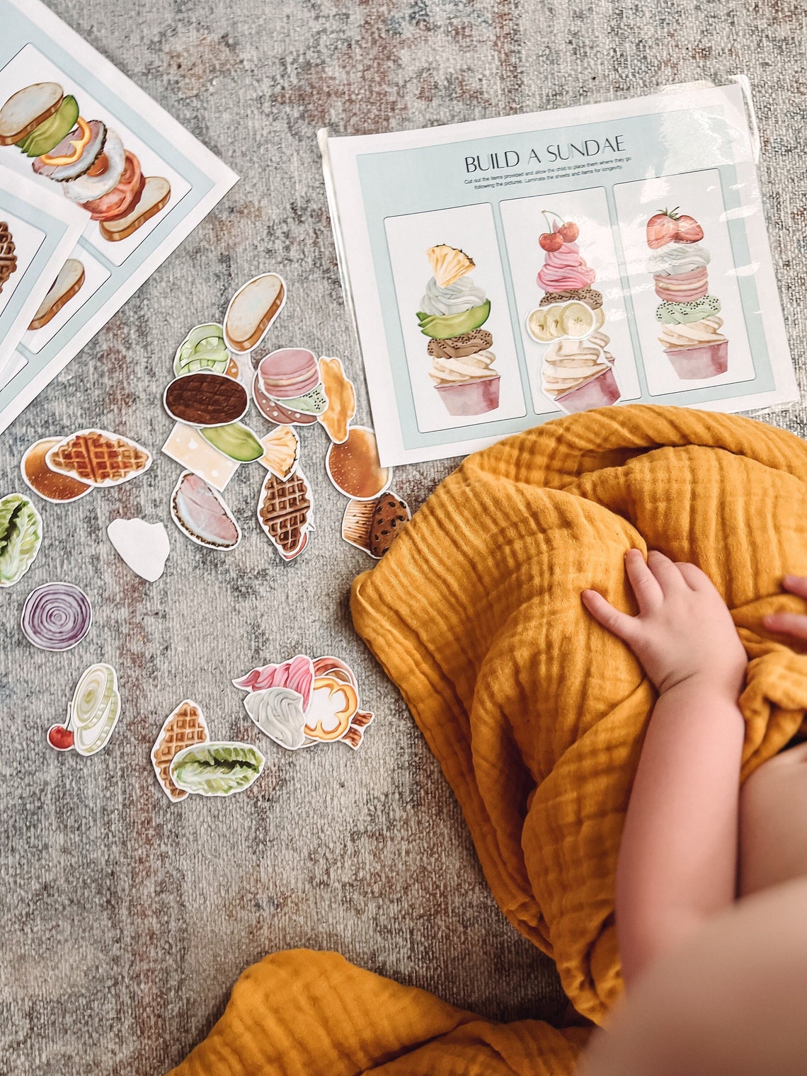 Build a Meal Activity - Busy Binder Insert - Toddler Learning Game ...