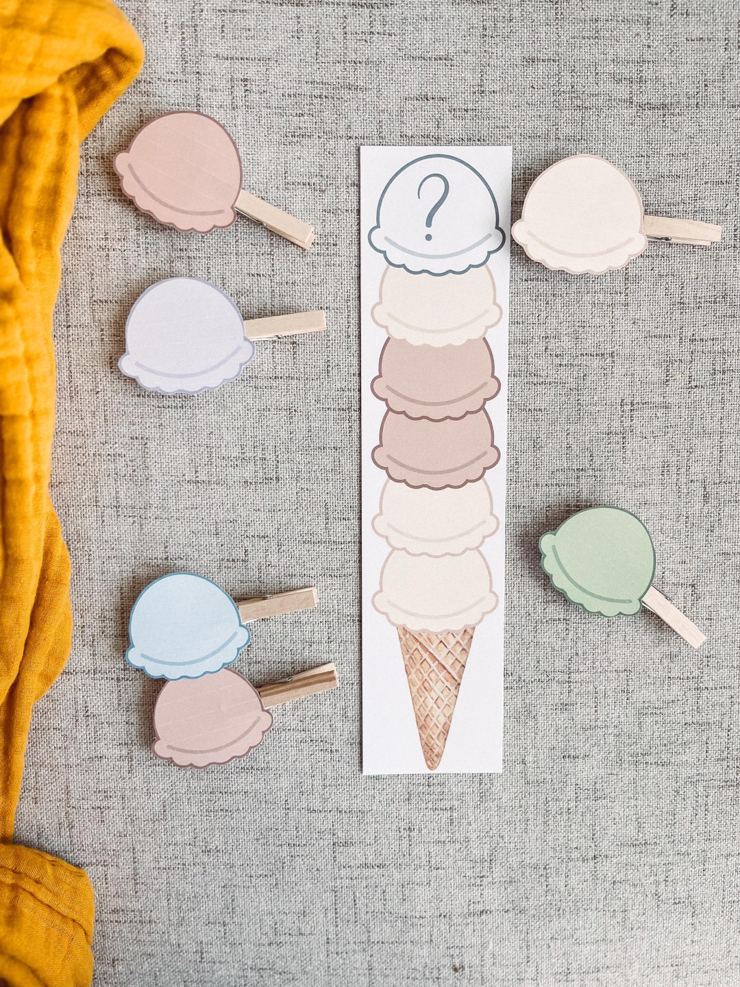 Complete the Ice Cream Pattern Activity - Preschool Pre-math Skills ...