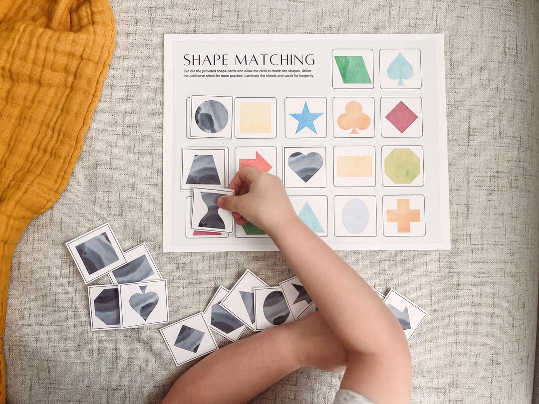 Shape Matching Activity - Preschool Learning - Toddler Curriculum ...