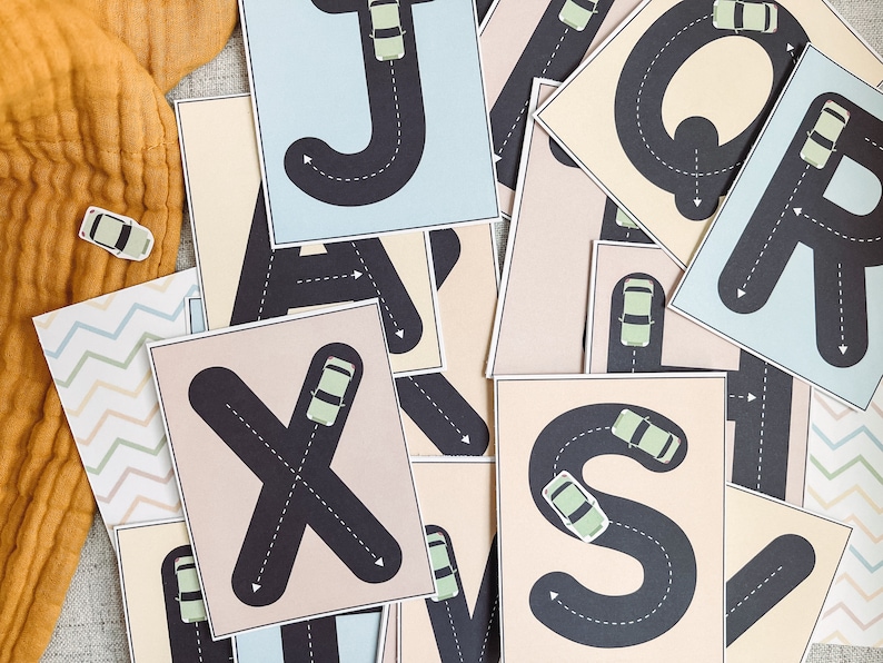 Alphabet Racing Interactive Flashcards Tracing Activity Play and Learn ...