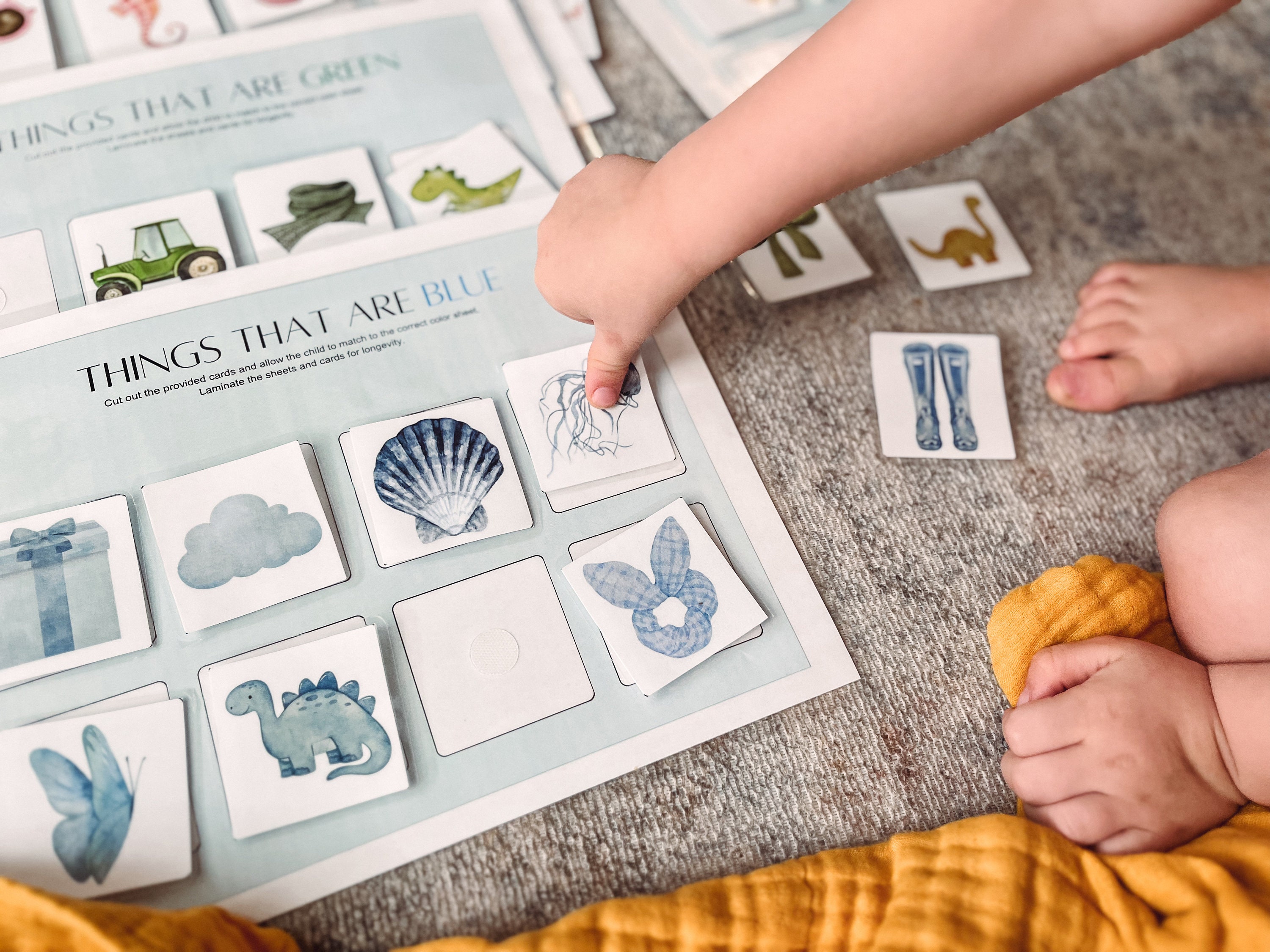 Color Sorting Toddler Activity Busy Binder Insert Homeschooling Lesson ...