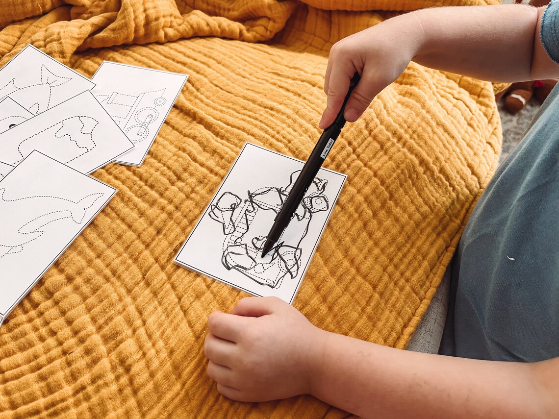 Scissor Skills Tracing Cards: Preschool Learning (digital Download) - Etsy