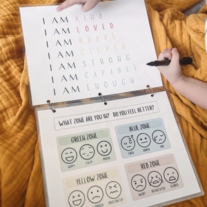 Calm Down Workbook - Calming Corner Tool Kit for Kids - Regulation for ...