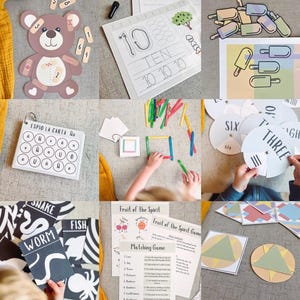 Preschool Activity Bundle - Printable Membership - Workbooks ...