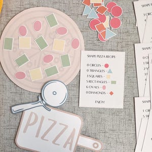 Shape Pizza Activity Toddlers Printable Lesson Preschool Curriculum ...