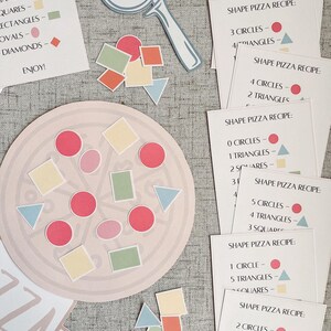 Shape Pizza Activity - Toddlers Printable Lesson - Preschool Curriculum ...