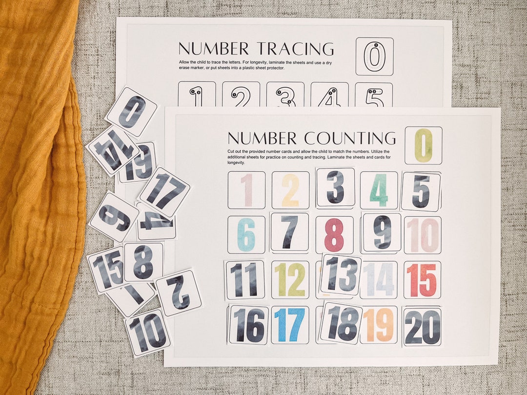 Numbers 1-20 Busy Binder Insert - Counting Practice - Preschool ...
