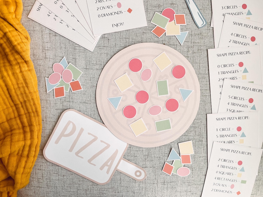 Shape Pizza Activity - Toddlers Printable Lesson - Preschool Curriculum ...