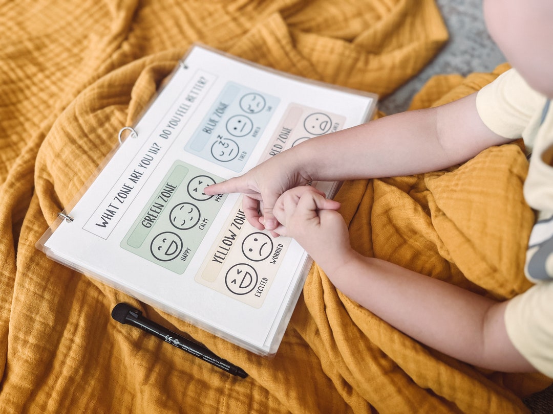 Calm Down Workbook Calming Corner Tool Kit for Kids Regulation for ...