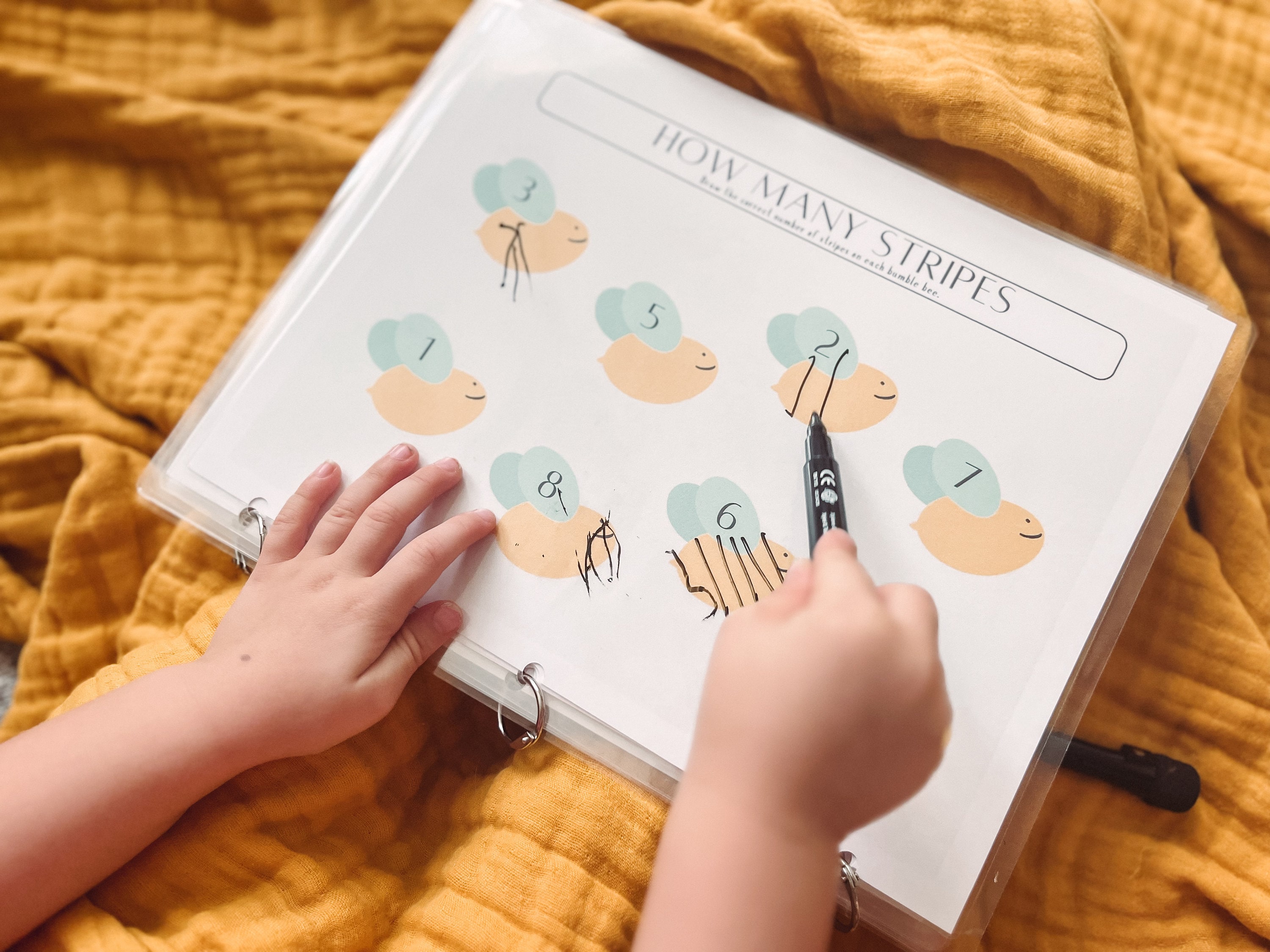 Number Workbook Counting Activity Book Preschool Homeschool Learning ...